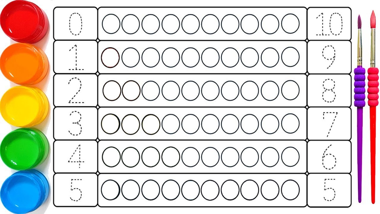 1234 Play with Number | 0123 to 10 | How to read and write number for ...