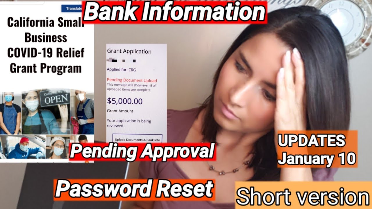 California COVID19 Relief Grant Program Updates: How to Edit | Bank ...