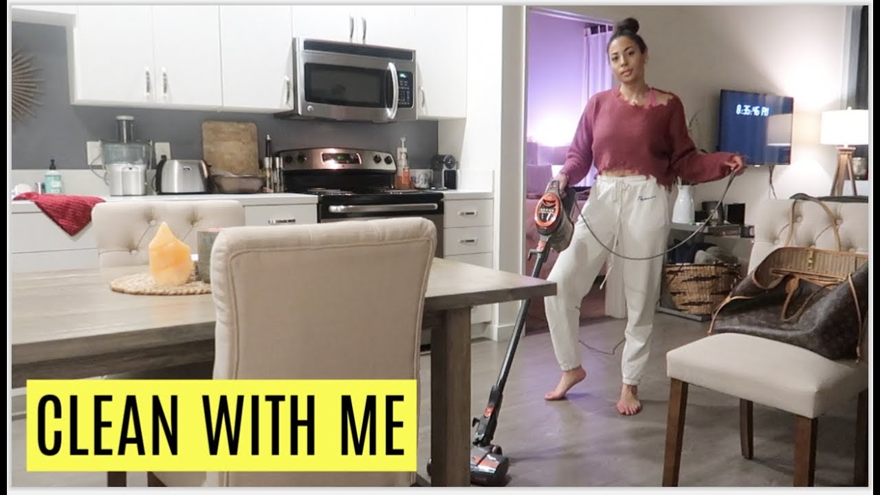 CLEAN MY APARTMENT WITH ME - YouTube