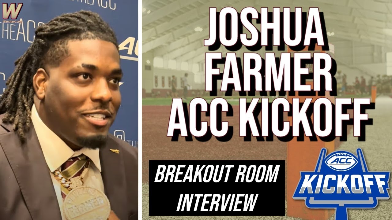 FSU DL Joshua Farmer ACC Kickoff Breakout Room Interview | FSU Football ...