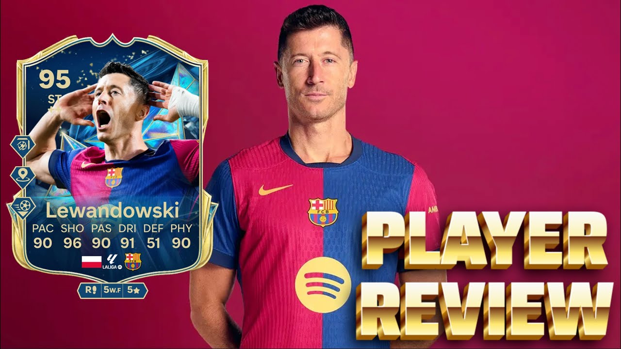 ¡ESPECTACULAR! -REVIEW LEWANDOWSKI 95 TOTS EAFC 25 - YouTube