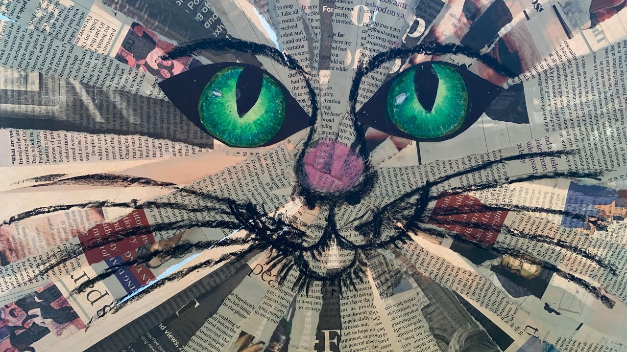 Newspaper Art !! Recycle craft !! - YouTube