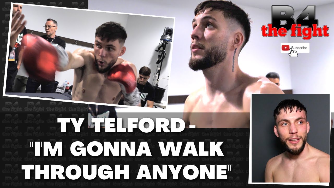 TY TELFORD- I'M GONNA WALK THROUGH ANYONE #boxingnews #boxing # ...
