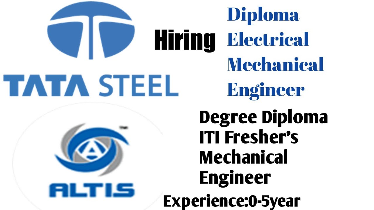 TATA Steel LTD|Atlis Hiring |Degree| Diploma |ITI |CIvil| Mechanical ...