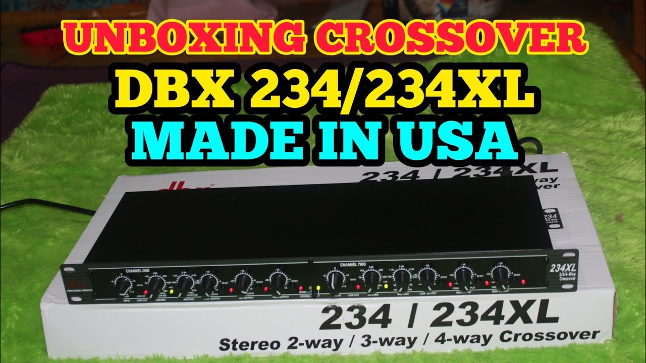 Unboxing Crossover DBX 234/234XL 3 Way Made In USA - YouTube