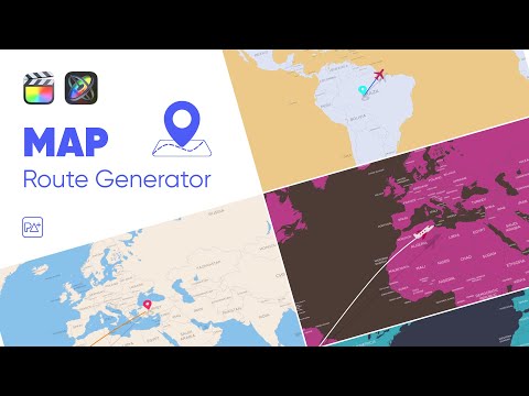 Map Route Generator, a Templates & Theme by Poly Artboard | Creative Market