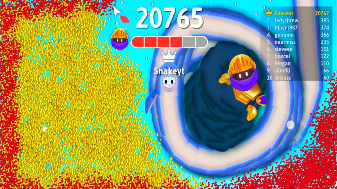 Snake.io 🐍 King Shork Bean Circle The Boss King Golden Knight Bean On ...