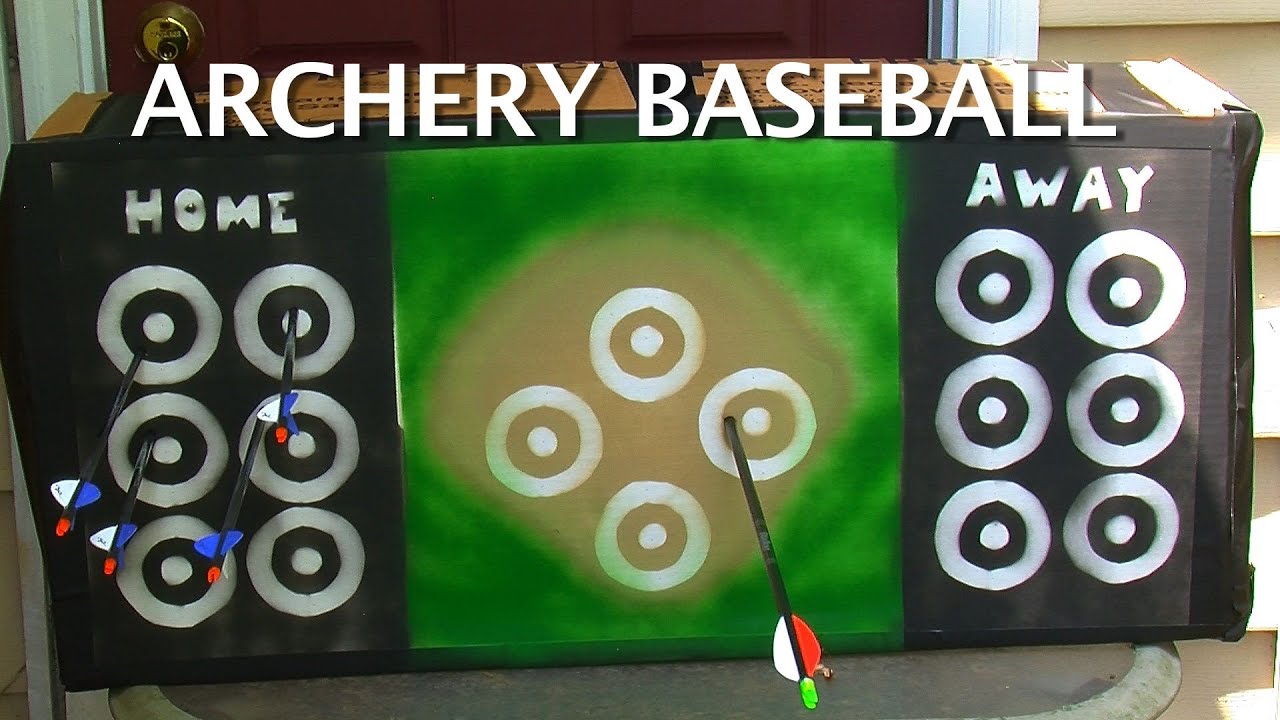 Archery Target Baseball Game - DIY Archery Target - YouTube