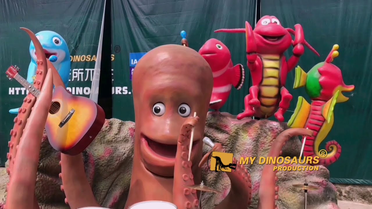 Animatronic Octopus Band for Aquarium - YouTube