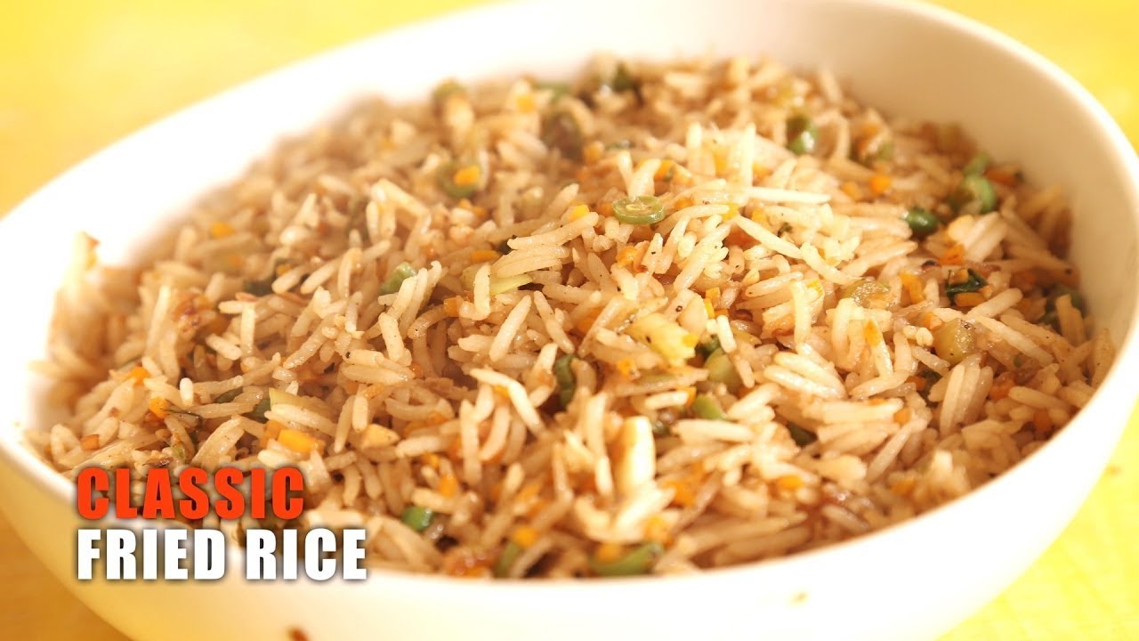 How To Make Basic Classic Fried Rice Recipe By Cook Book - YouTube