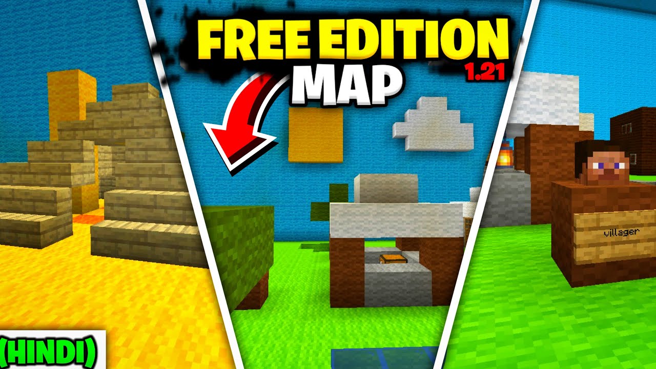 🤩 Download Minecraft FREE EDITION WORLD MAP In Your phone || Minecraft ...