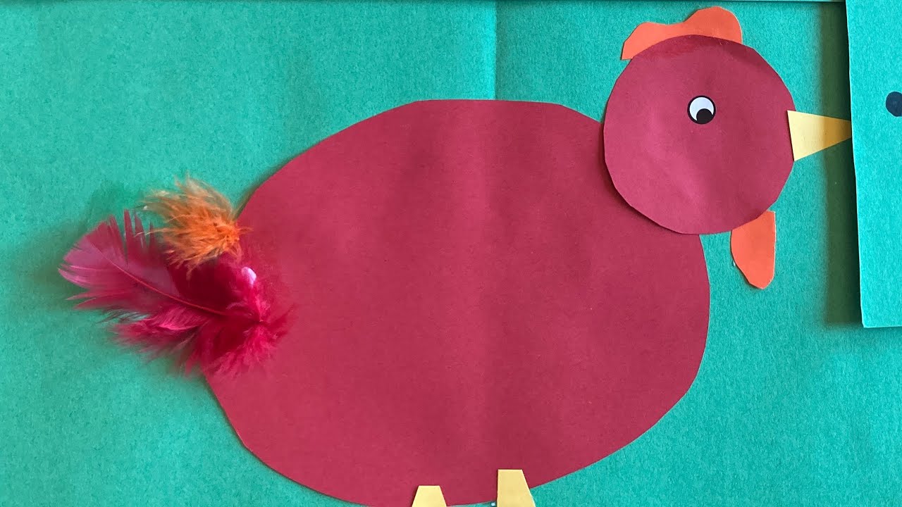 Create The Little Red Hen | Paper Craft - YouTube