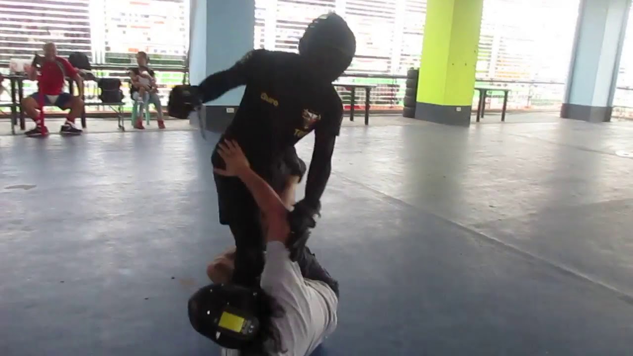 Stick Grappling Sparring - Defense from the bottom - YouTube
