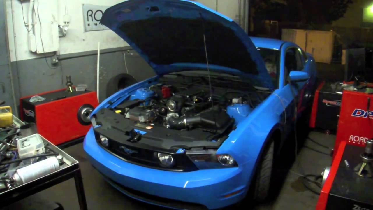 MagnaCharger 2011 Mustang GT dyno pull - YouTube