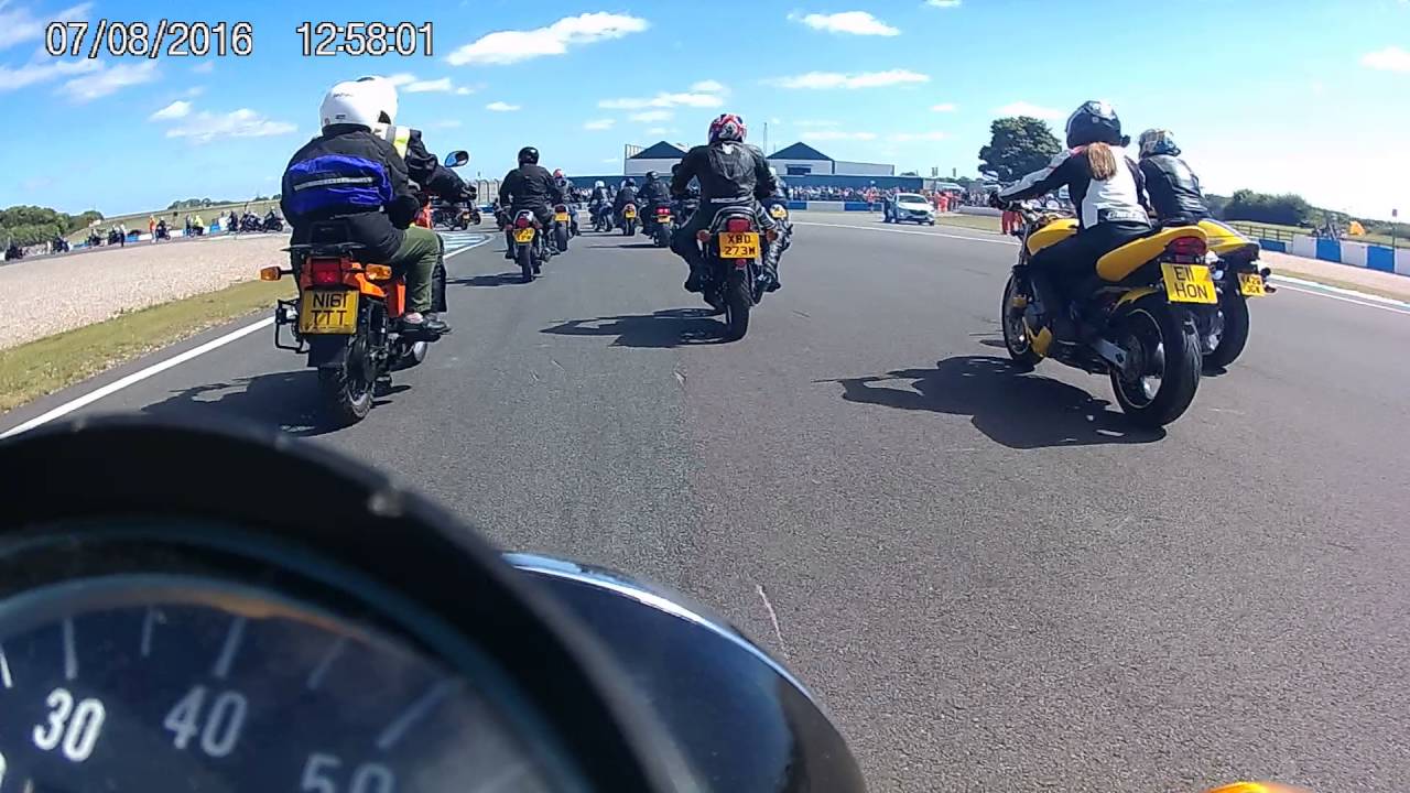 Donington Park parade lap fs1e owners club - YouTube