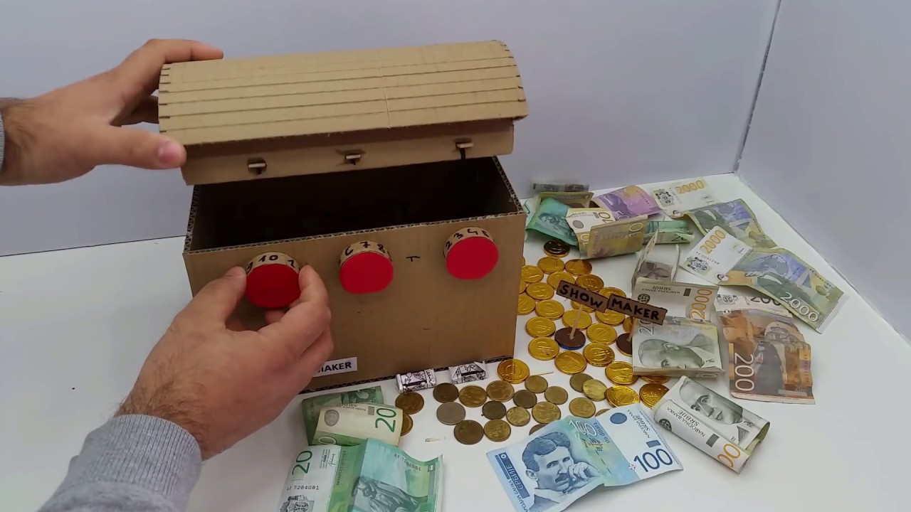 How to Make Treasure Chest with 3 Digit Password - YouTube