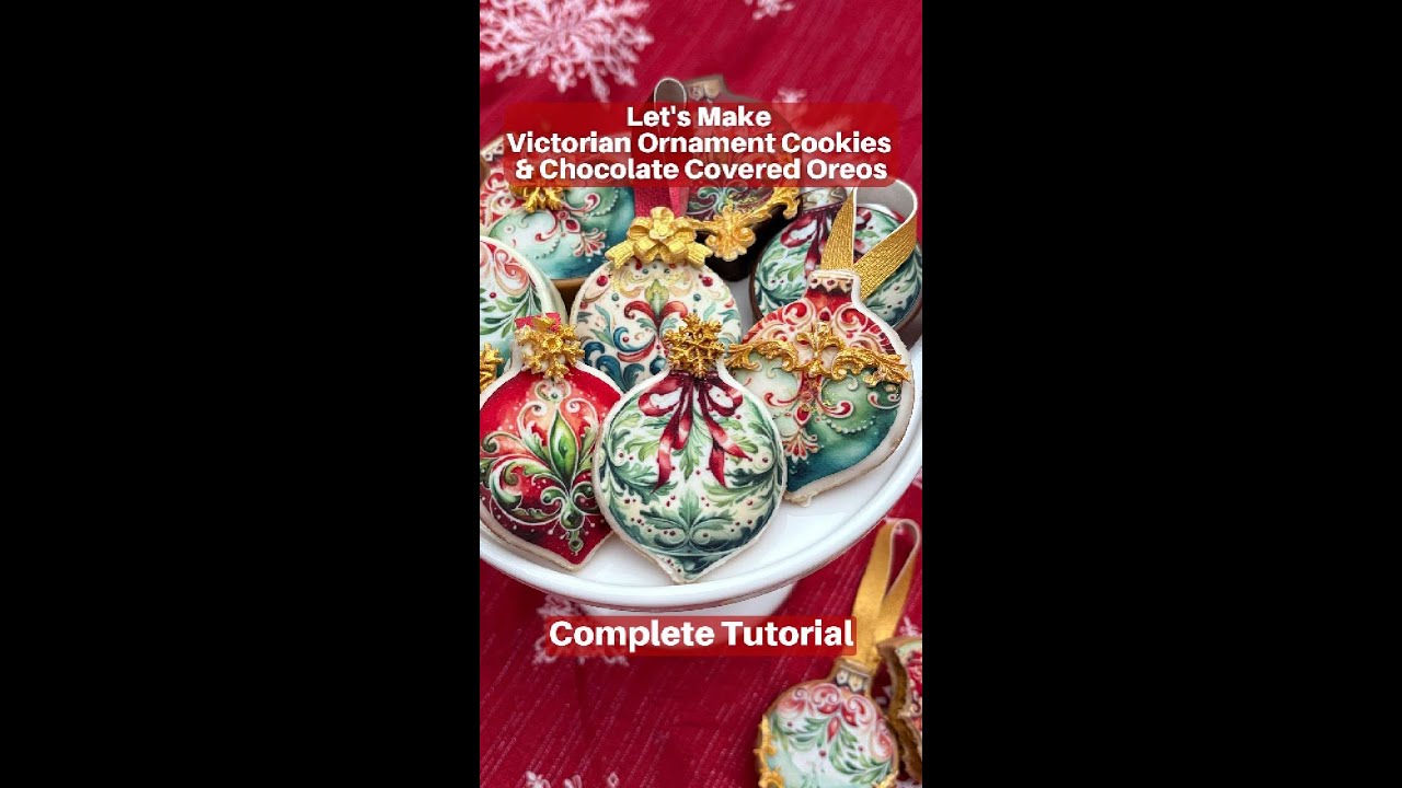 Victorian Ornament Cookies & Chocolate Covered Oreos - Full Tutorial ...