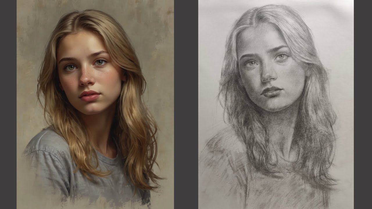 A pencildrawing tutorial for beginners on how to draw a portrait step ...