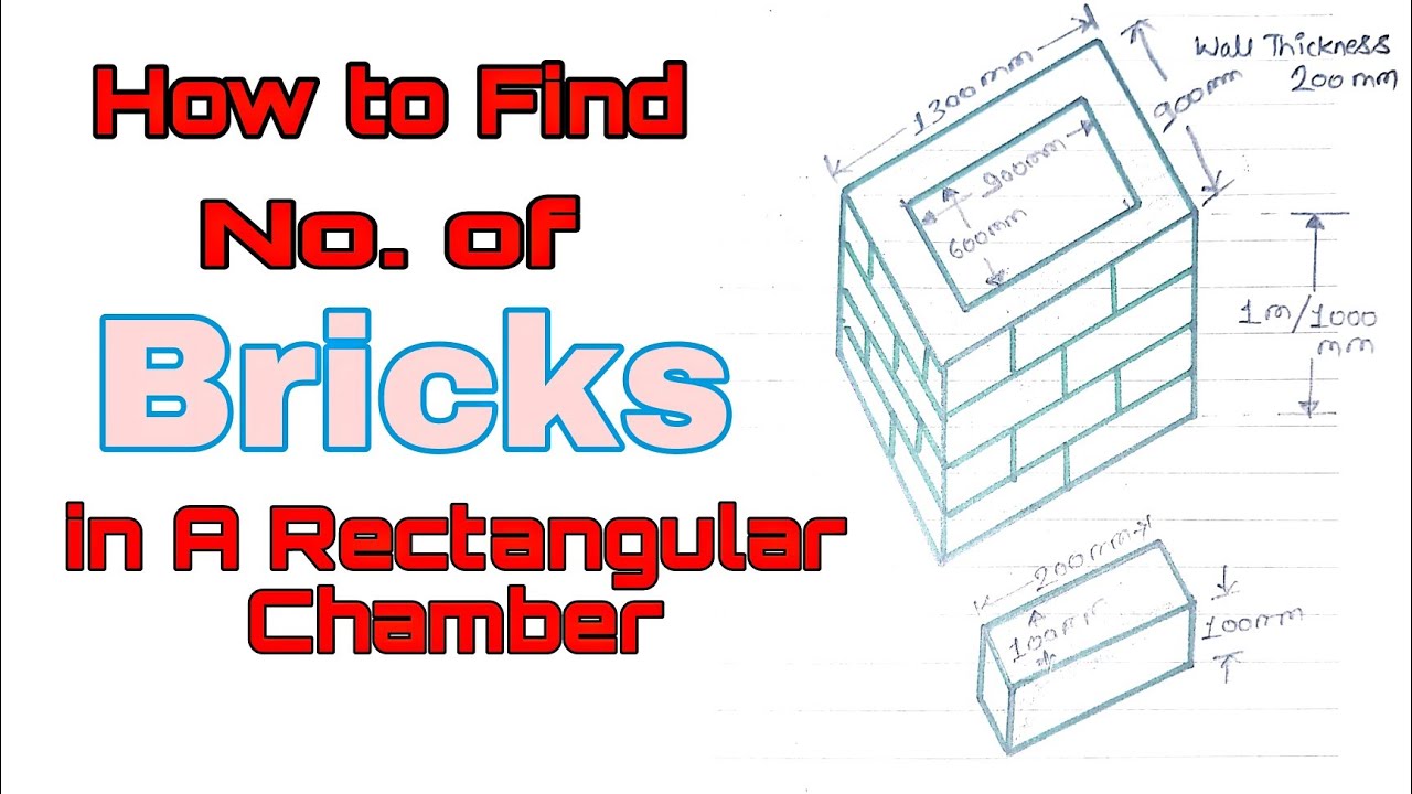 How to Calculate No of Bricks in a Rectangular chamber ll By Sourabh ...