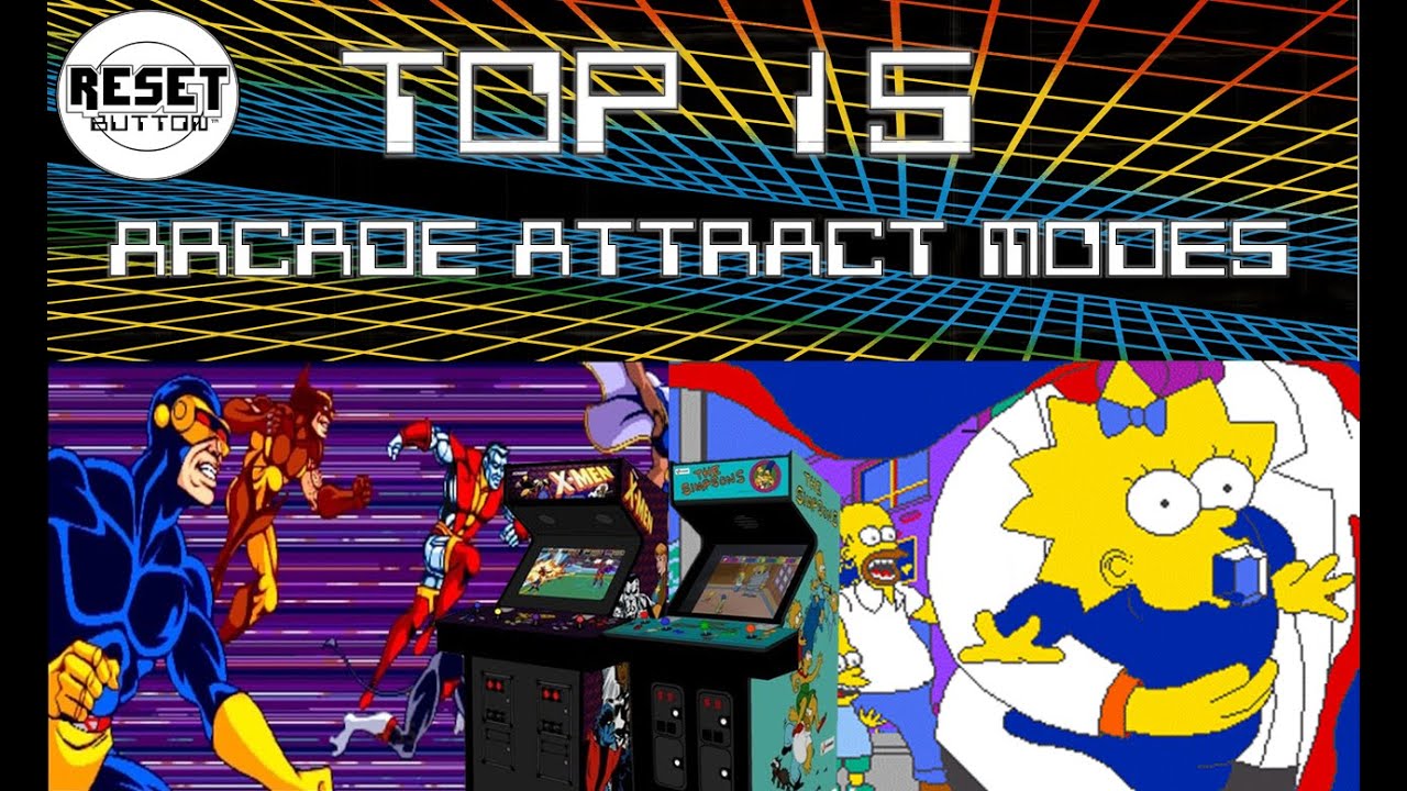 Top 15 Arcade Attract Modes - Reset Button Arcade - YouTube