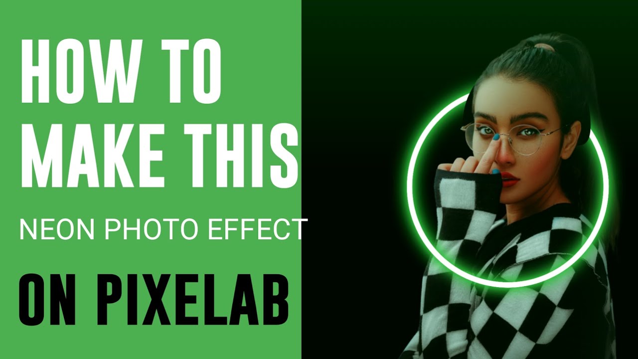 How to make neon picture effect on pixelLab | smartphone graphics ...