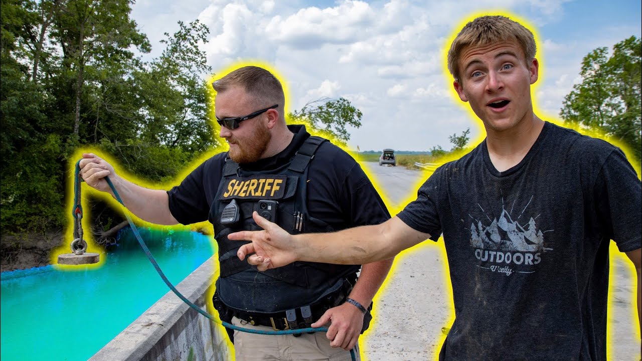 Magnet Fishing With Police For Criminal Evidence (Police Escort) - YouTube