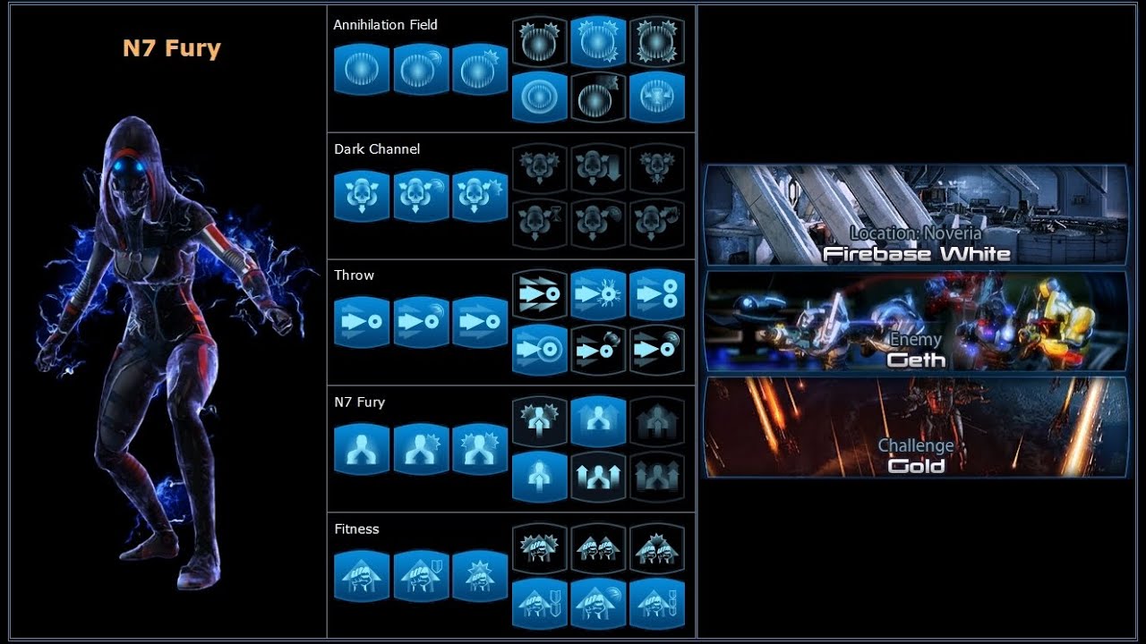 Mass Effect 3 - N7 Fury Adept Solo Gold vs Geth - YouTube