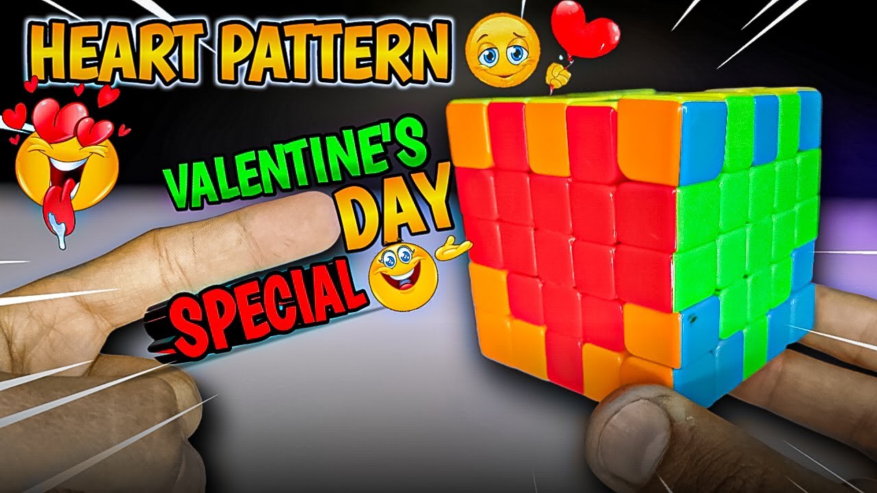 How to make a Heart on Cube l Valentine's Day Special Video - YouTube