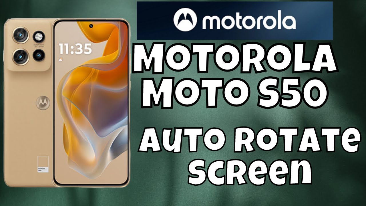 Auto Rotate Screen Motorola Moto S50 || How to use auto screen || Auto ...