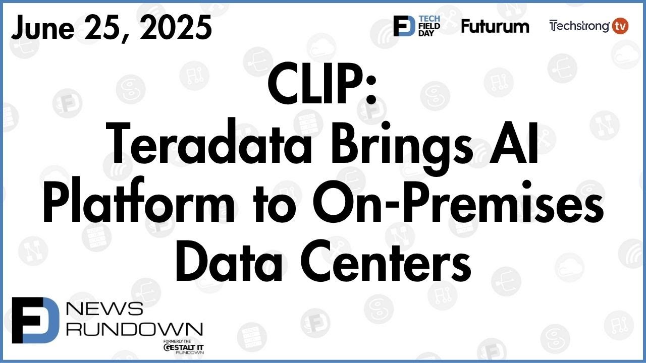 Teradata Brings AI Platform to On Premises Data Centers - YouTube