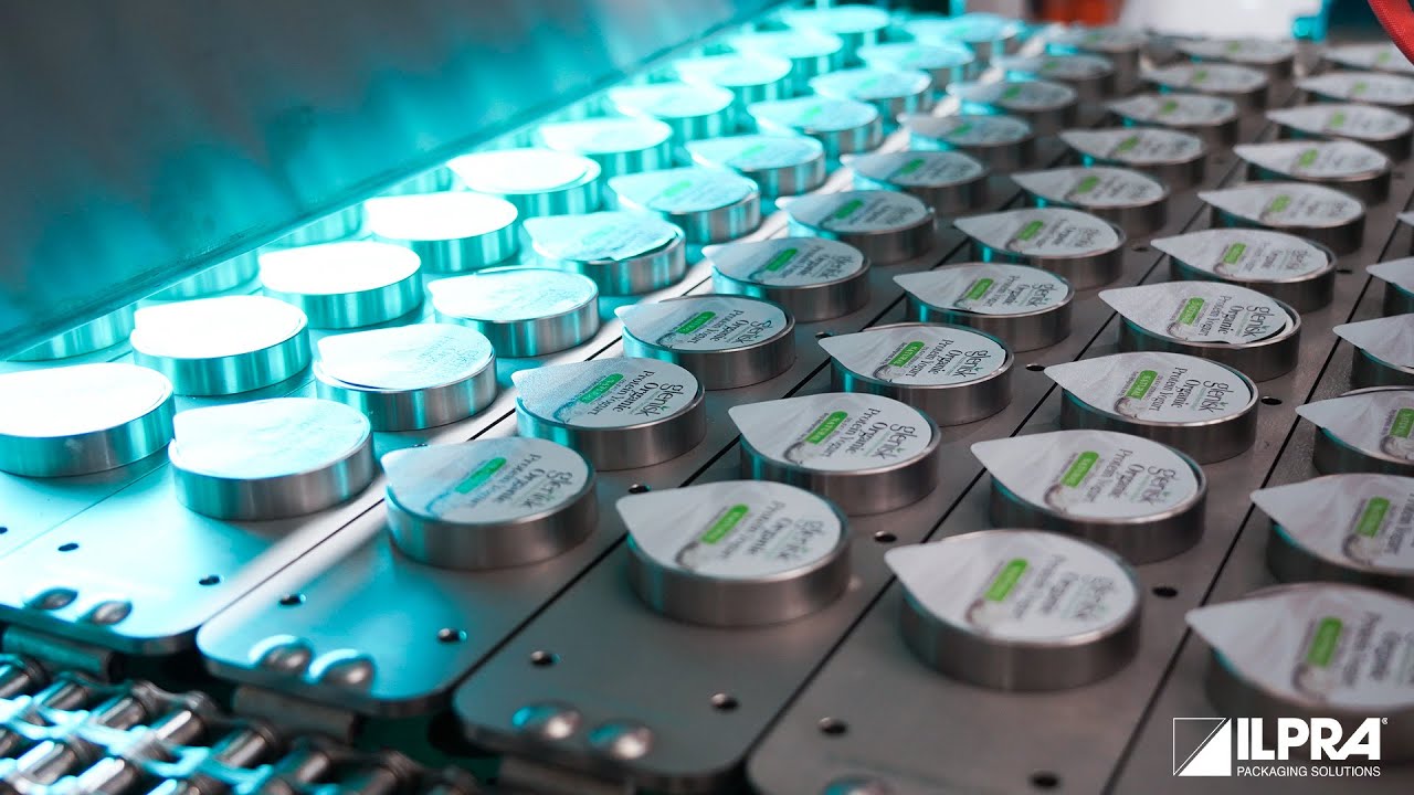 ILPRA In Line Fill Seal- Paper Cups Yogurt Packaging- 10L - YouTube