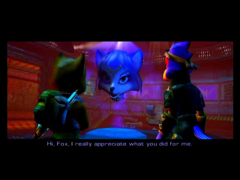 Star Fox Adventures Krystal's Hologram (Super-Slow-Motion)
