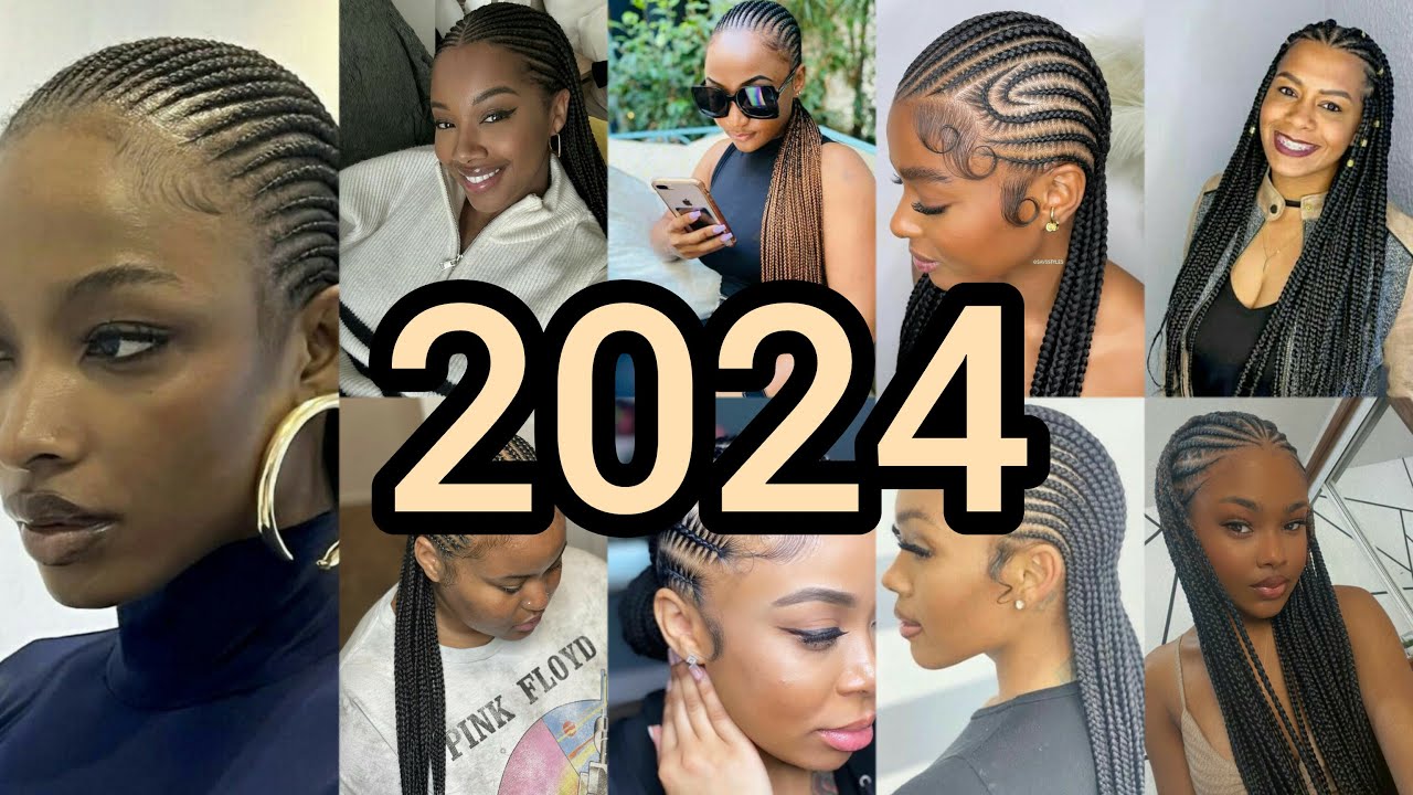 Exotic braids hairstyles for black women 2024 | Cornrows hairstyles ...