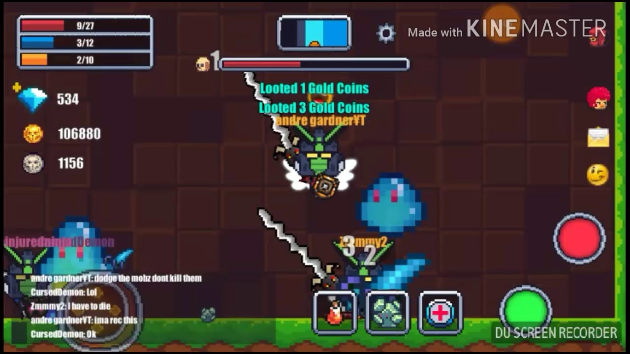 Pixel survival world 4 bosses in one arena with (zmmmy) - YouTube