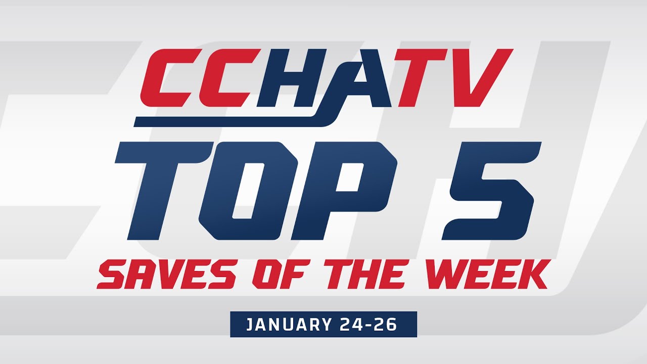 CCHA Top 5 Saves of the Week (Jan. 24-26) - YouTube
