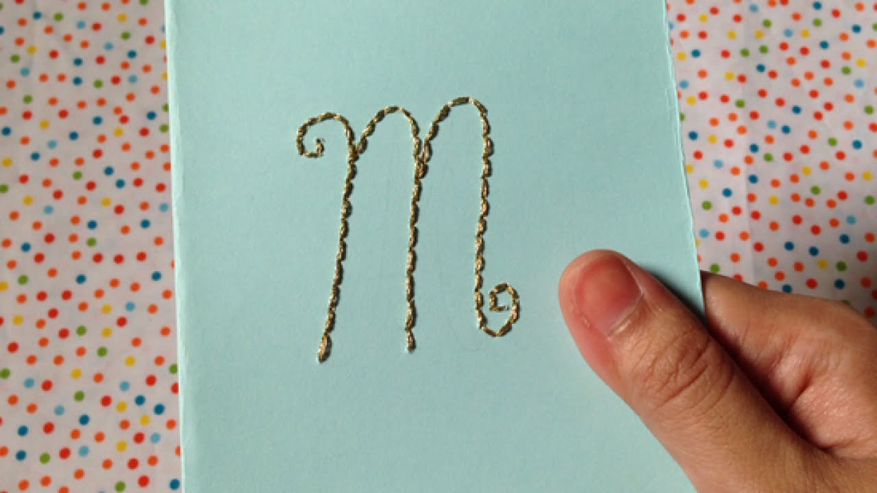 How To Make a Hand - DIY Embroidered Greeting Card Tutorial - DIY ...