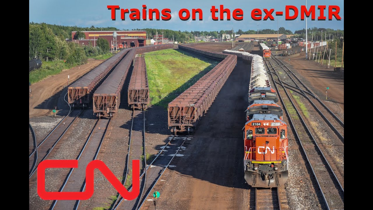 CN Trains on the ex-DMIR Missabe and Rainy Subdivisions. 7/17-7/18/2019 - YouTube