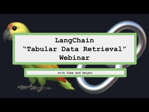 Tabular Data Retrieval - YouTube