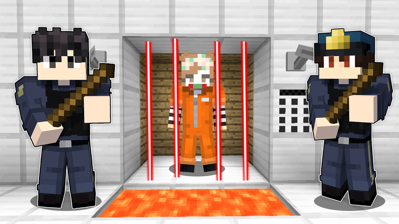 ESCAPING The SECURITY PRISON in Minecraft - YouTube