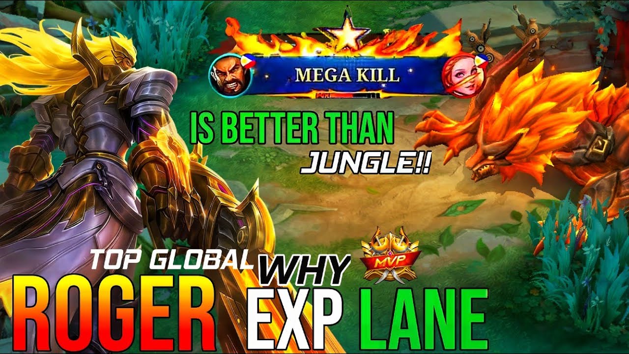 WHY ROGER EXP IS BETTER THAN JUNGLE!! - ROGER BEST BUILD & EMBLEM ...