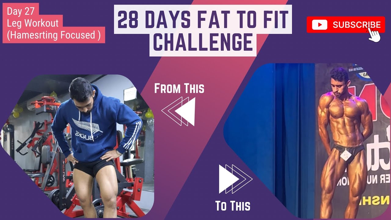 HAMSTRING FOCUSED LEG WORKOUT FOR CUTTING (28 days fat to fit series ...