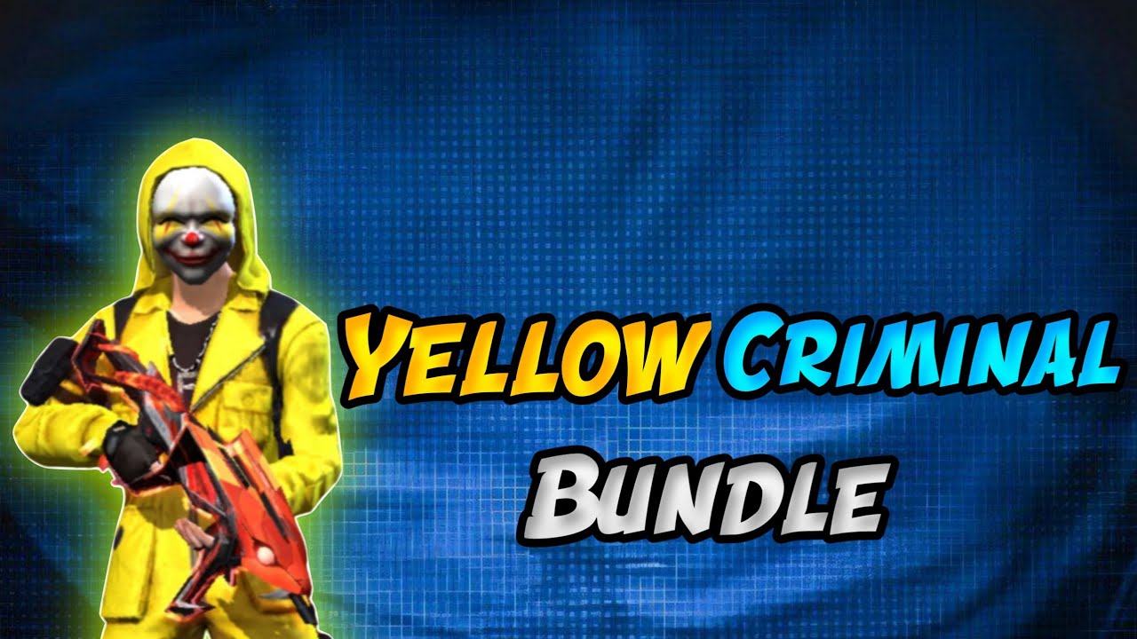 Yellow Criminal Bundle Gameplay FreeFire And Free Fire Max - YouTube