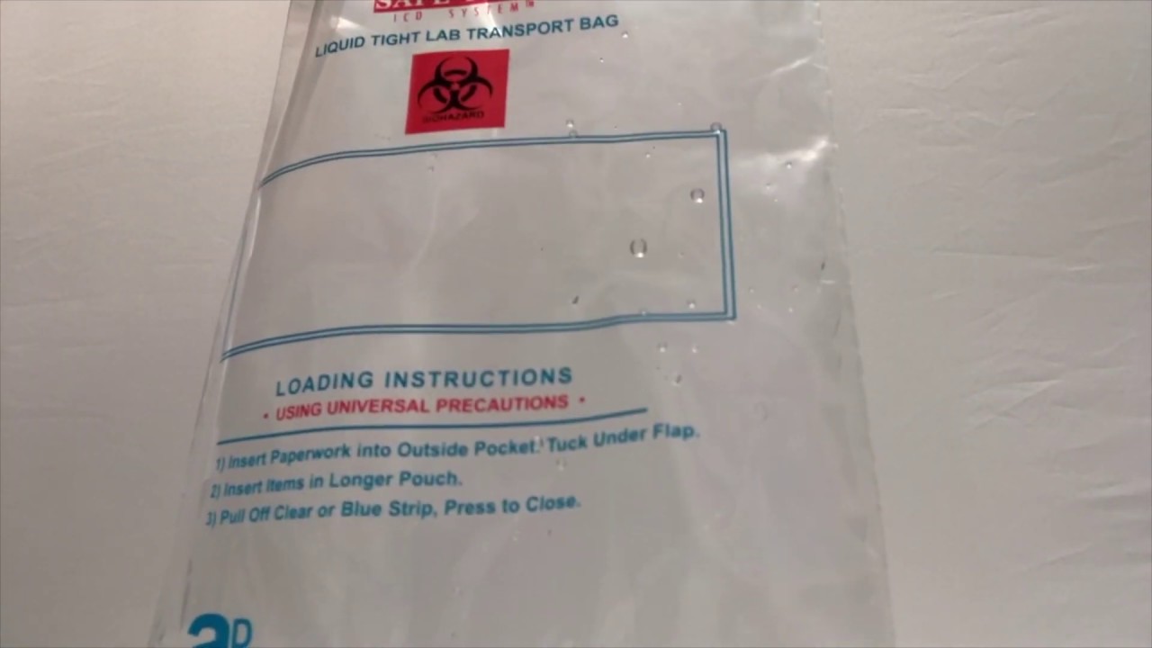 SAFE-T-BAG® BIOHAZARD SPECIMEN BAGS & CHAIRSIDE BIO-CADDY® BAGS FOR ...
