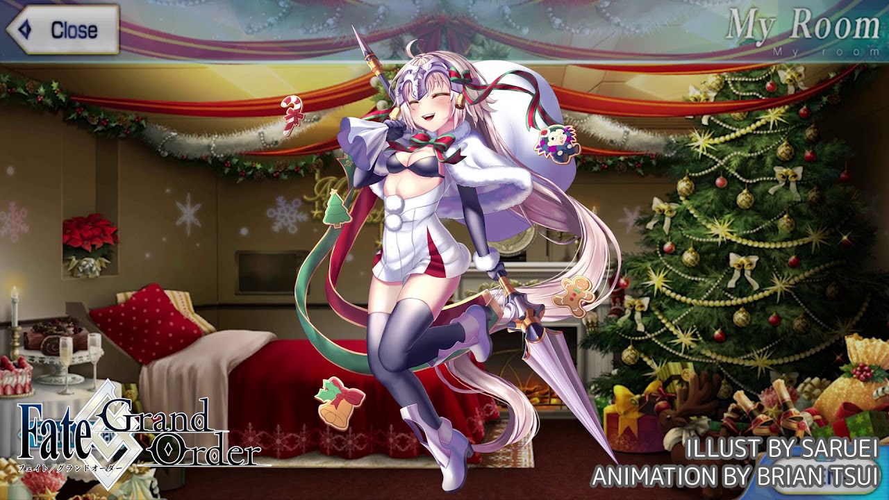 【FGO】Santa Lily【Live2D】- Collaboration with Saruei - YouTube