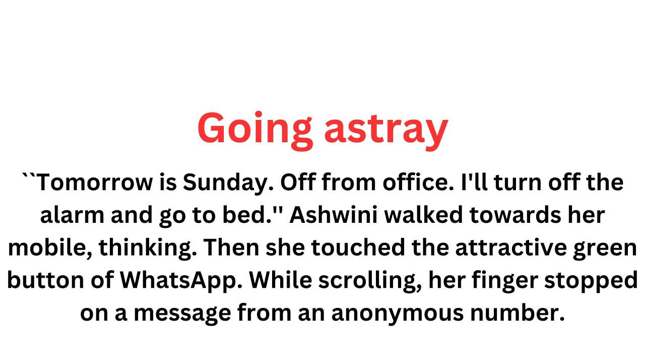 Going astray - English story with subtitles|learn English speaking ...