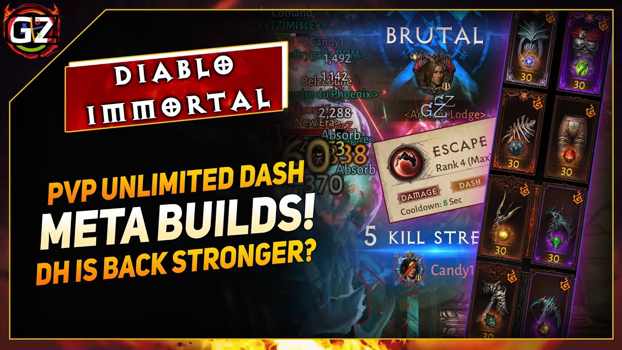PvP Unlimited Dash Escape - Meta Build | DH is Back Stronger | Diablo ...