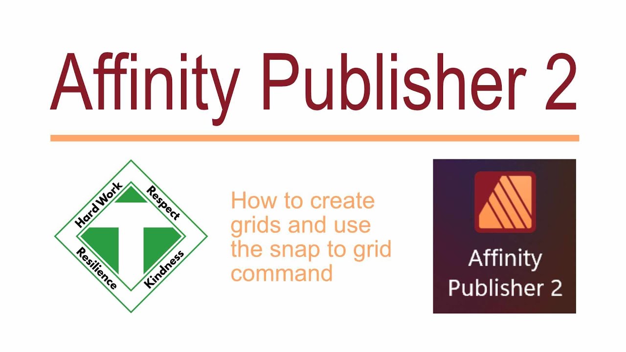 Using Affinity grid and snap to grid - YouTube