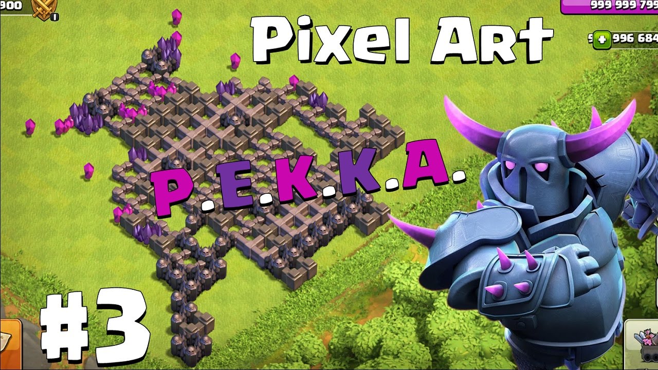 ¡P.E.K.K.A. Gigante :3! - PIXEL ART #3 - ANTRAX CLASH OF CLANS - YouTube