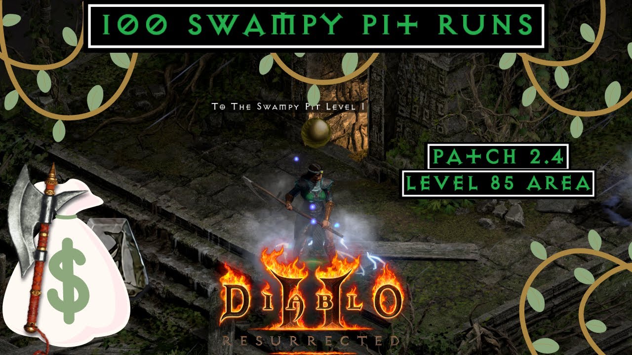100 Swampy Pit Runs: Patch 2.4! Diablo 2 Resurrected - YouTube