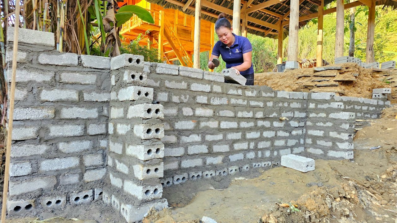 How to use Cement, Sand & Marble Bricks to build an embankment to use ...